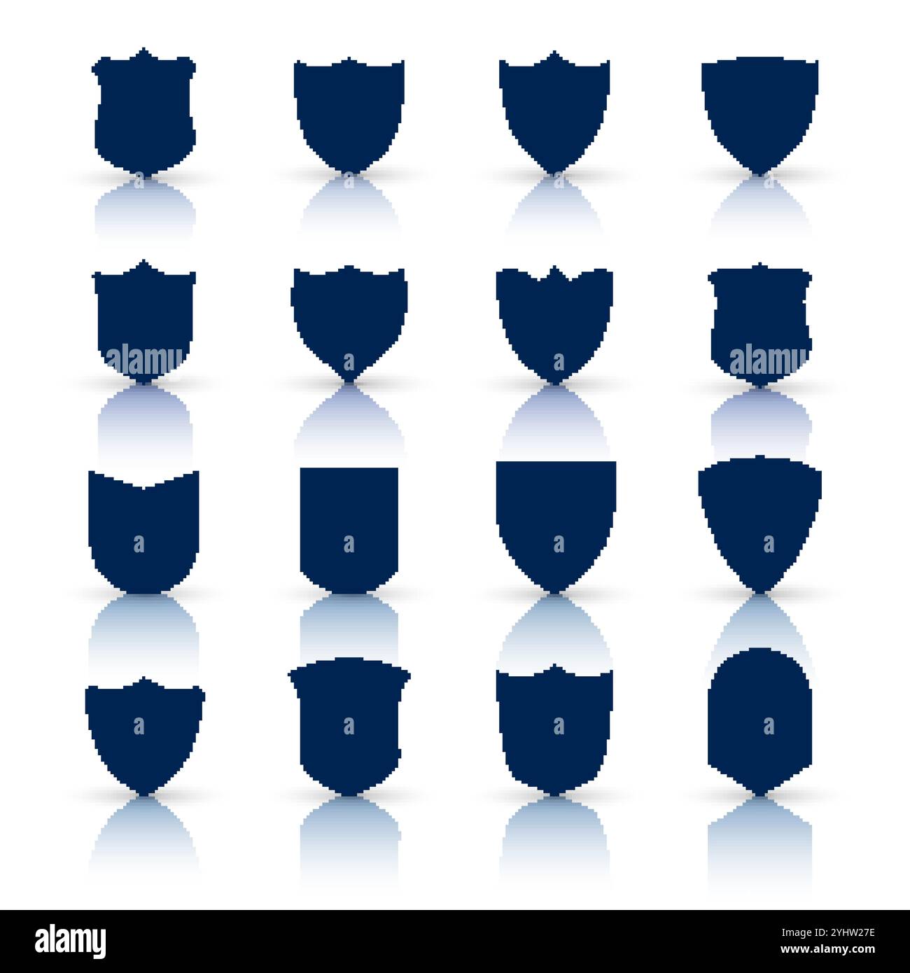 big set of shield symbols and icons Stock Vector Image & Art - Alamy