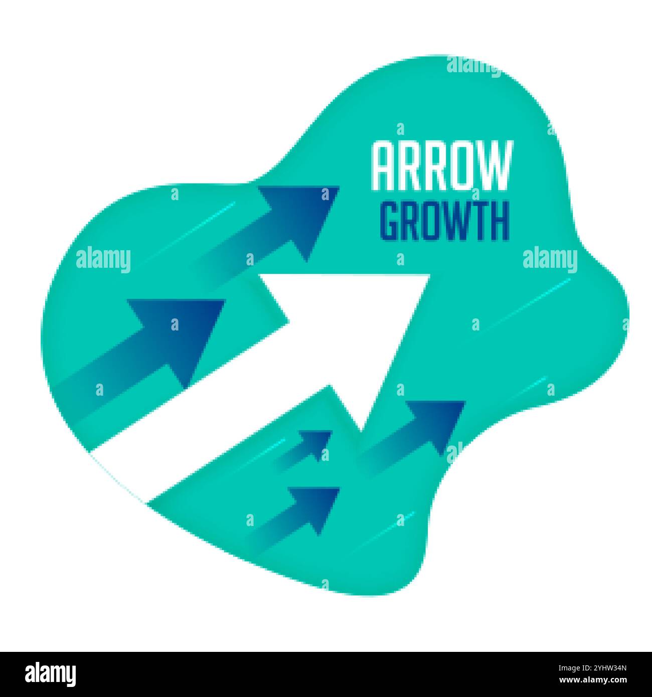growth arrows moving forward direction concept Stock Vector Image & Art ...