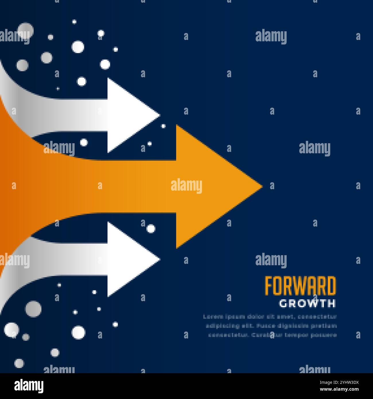 moving forward and leading arrow concept template Stock Vector Image ...