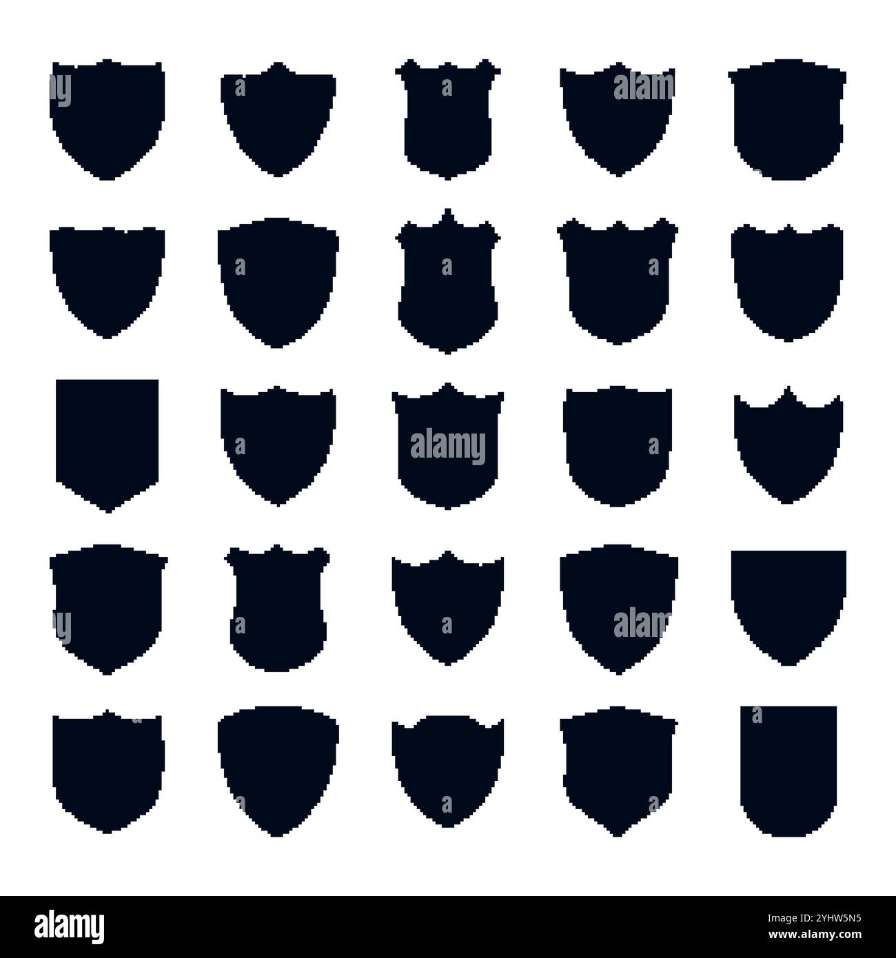 big set of flat shield symbols and icons Stock Vector Image & Art - Alamy