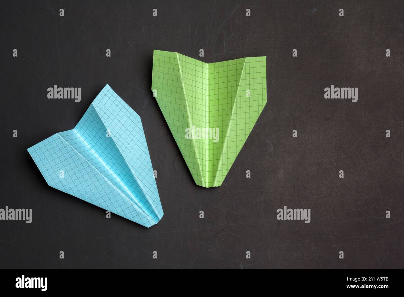 Origami paper airplane Stock Photo - Alamy