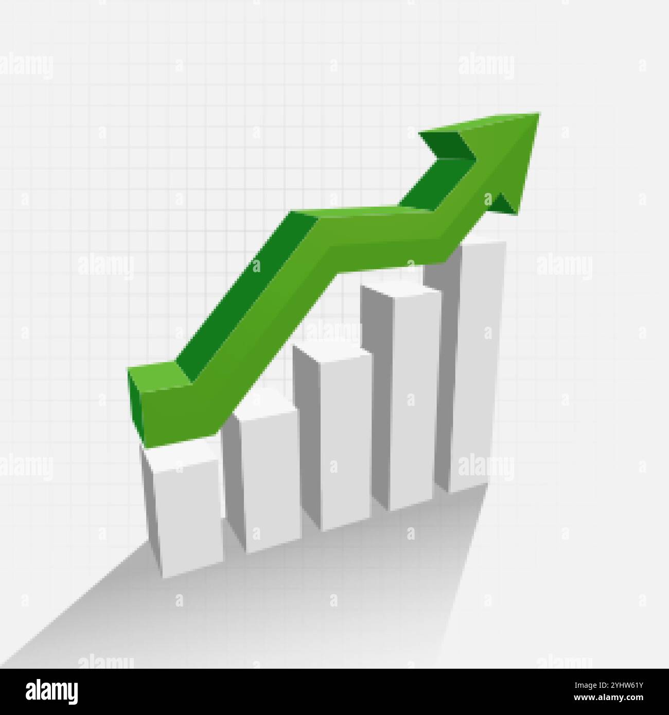 3d growth chart diagram with shadow Stock Vector Image & Art - Alamy