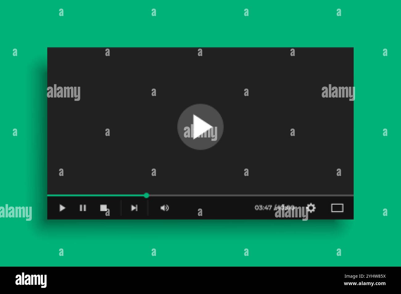 Media player in template Stock Vector Images - Alamy