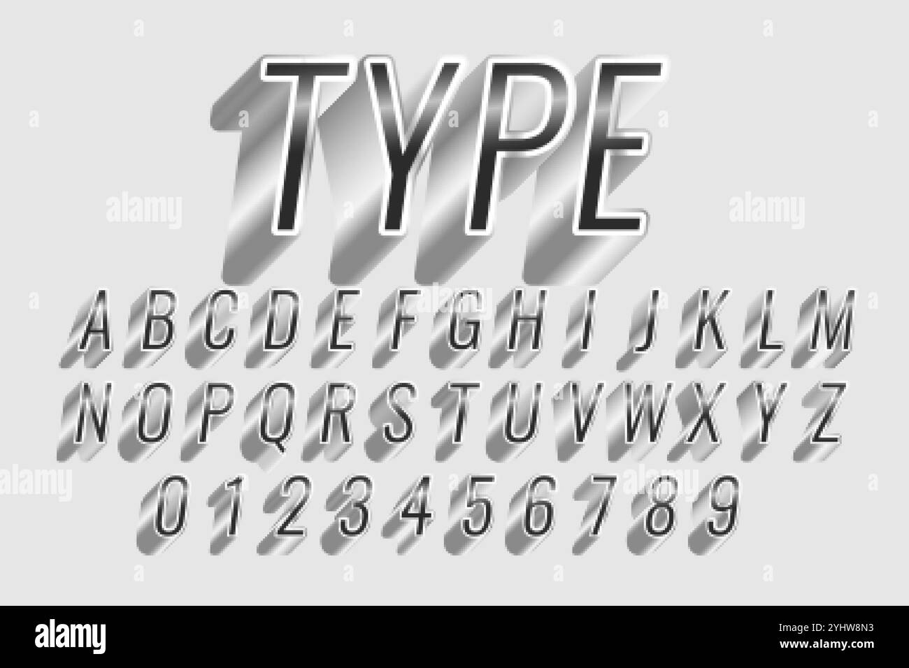 Modern chrome style Stock Vector Images - Alamy