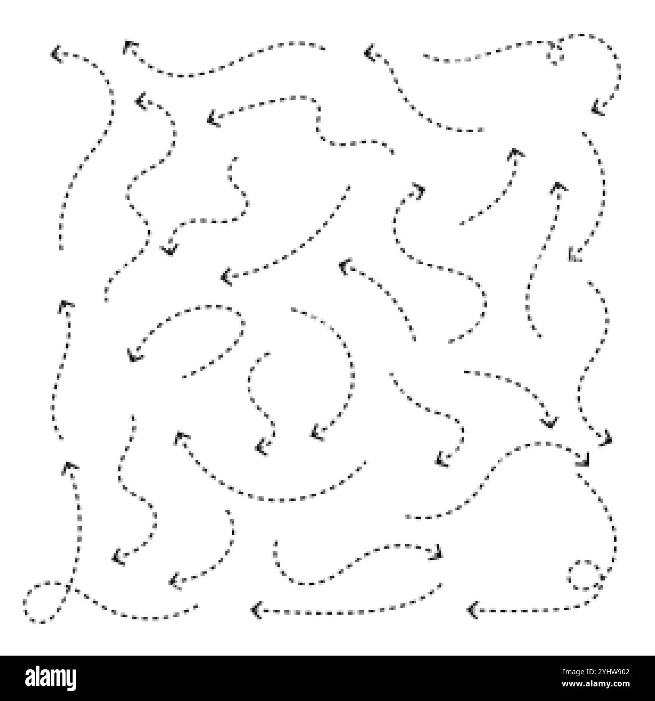 Dot arrows hi-res stock photography and images - Alamy