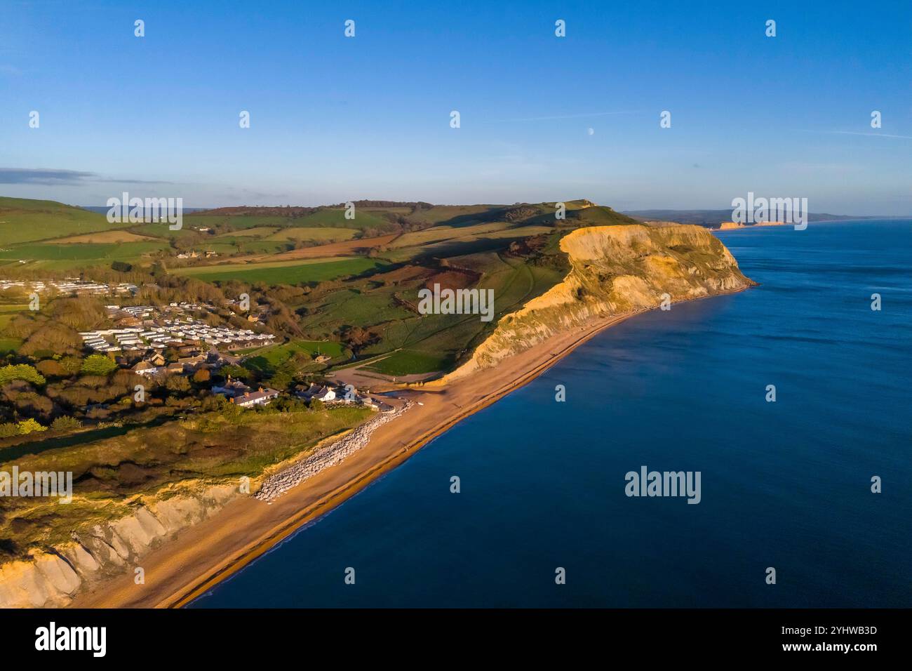 Seatown, Dorset, UK. 12th November 2024. UK Weather. General aerial ...