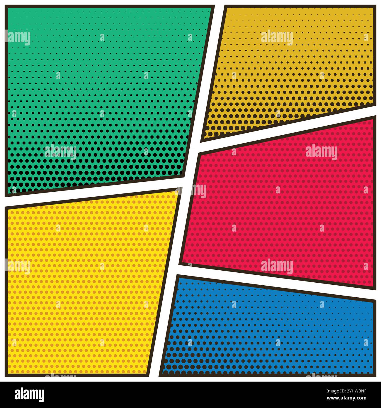 Colorful comic page Cut Out Stock Images & Pictures - Alamy