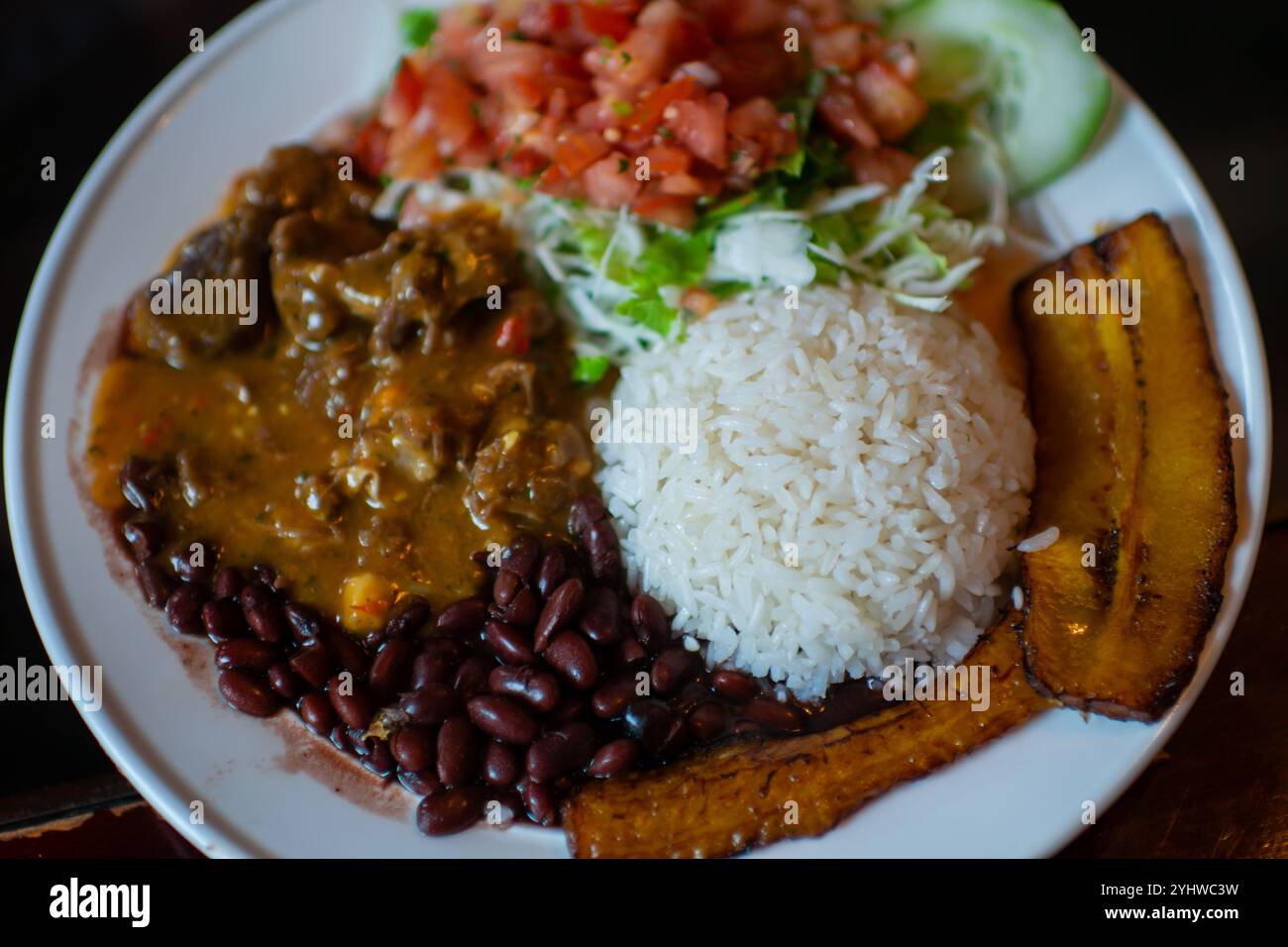 Casado is a traditional dish of Costa Rican cuisine Stock Photo - Alamy