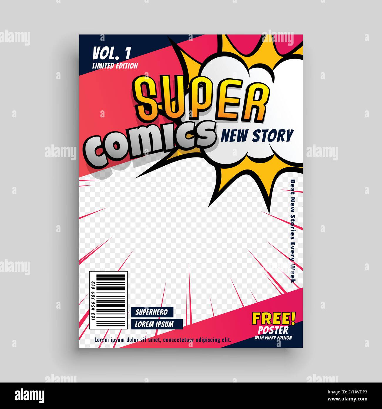 Comic book cover hi-res stock photography and images - Alamy