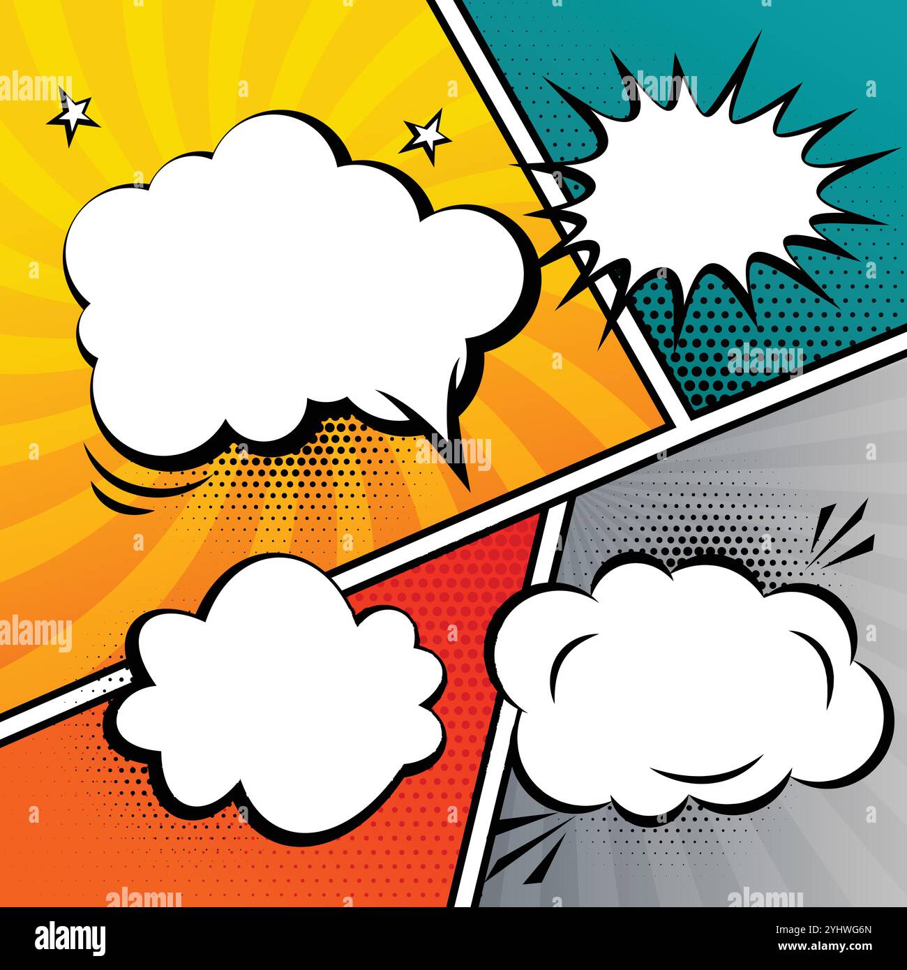 Comic strip speech bubble cartoon hi-res stock photography and images ...