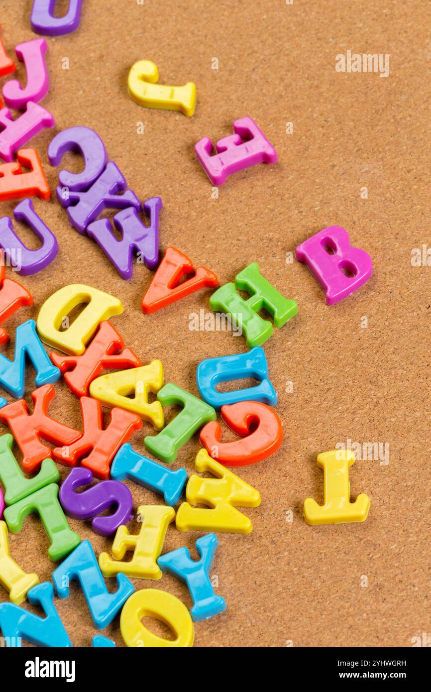 colorful toy alphabet letters Stock Photo - Alamy