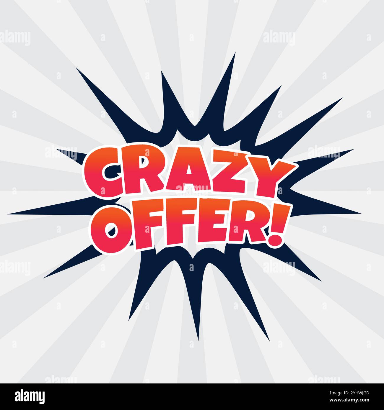 sale and offer expression background in comic style Stock Vector Image ...
