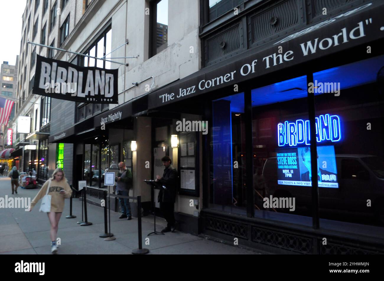 The Birdland jazz club is seen in Manhattan, New York City Stock Photo ...