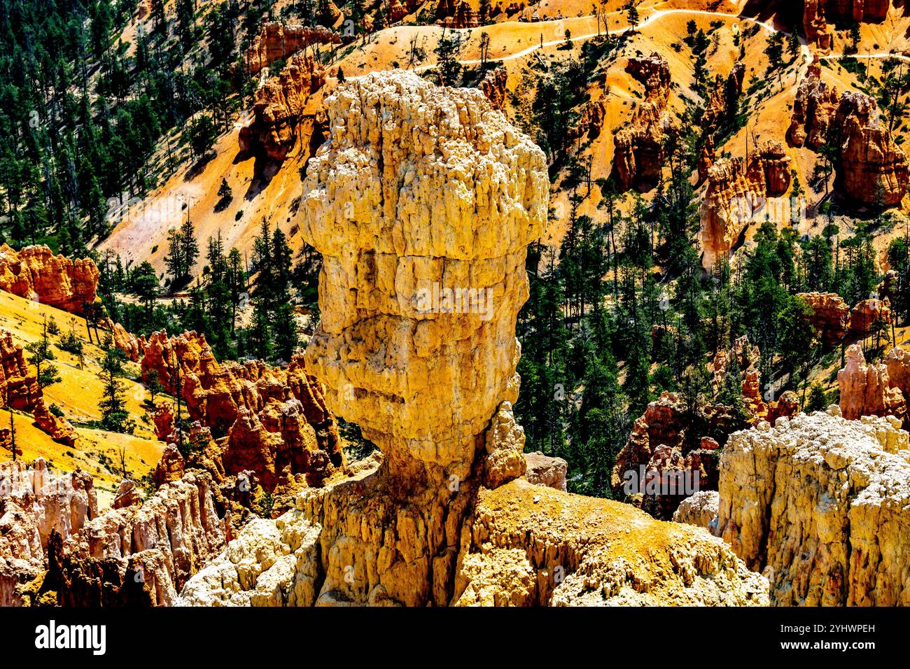In Bryce Canyon National Park in Utah, this is a cool rock structure ...