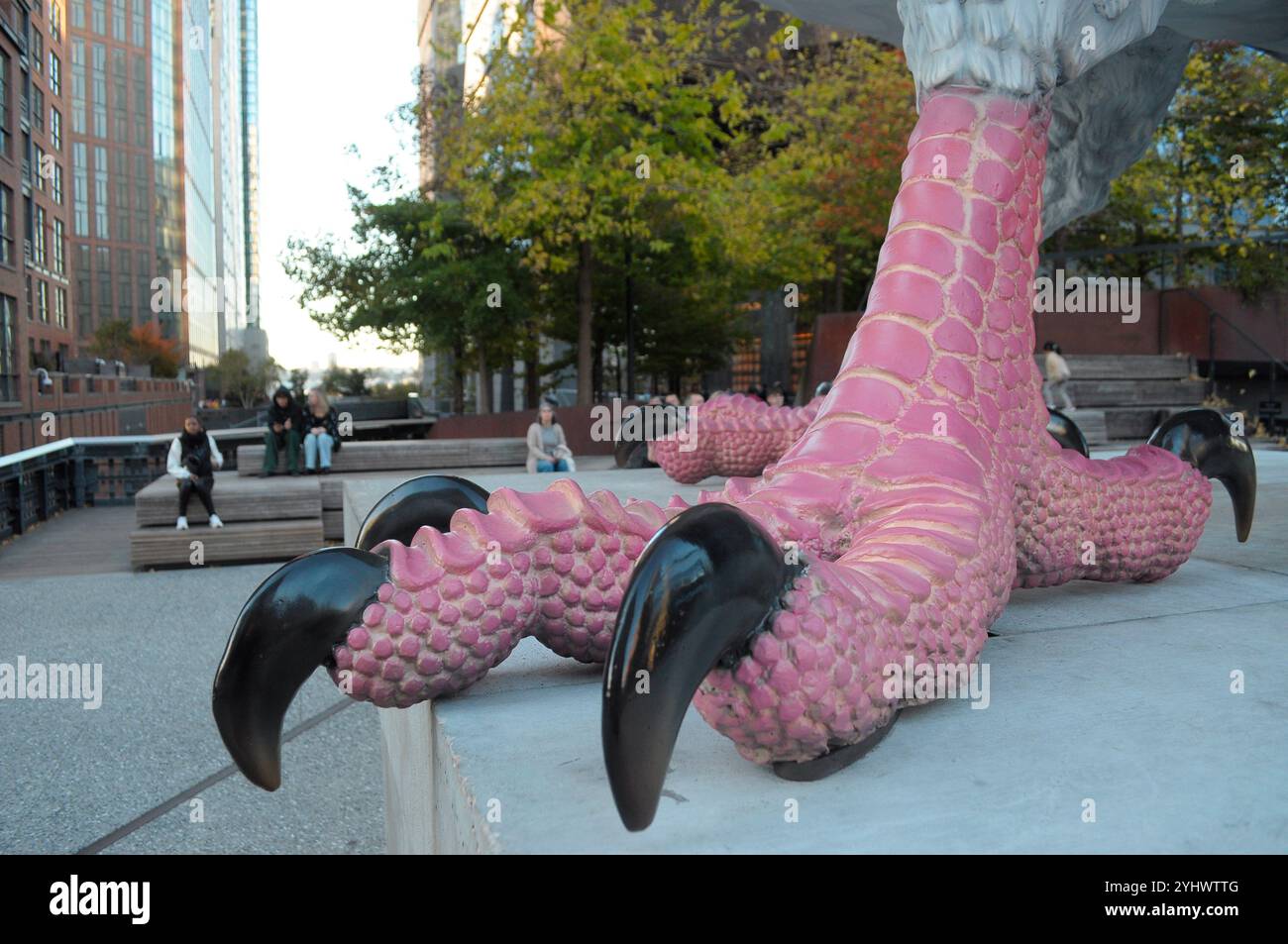 New York, USA. 11th Nov, 2024. Artist IvÃn Argote's sculpture of a ...