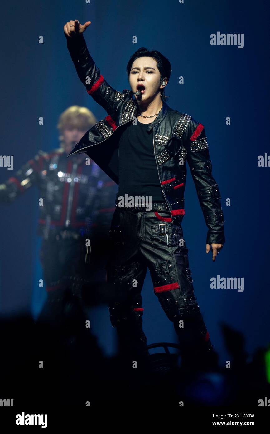 Renjun from the band NCT Dream performs on Tuesday, Nov. 12, 2024, in ...