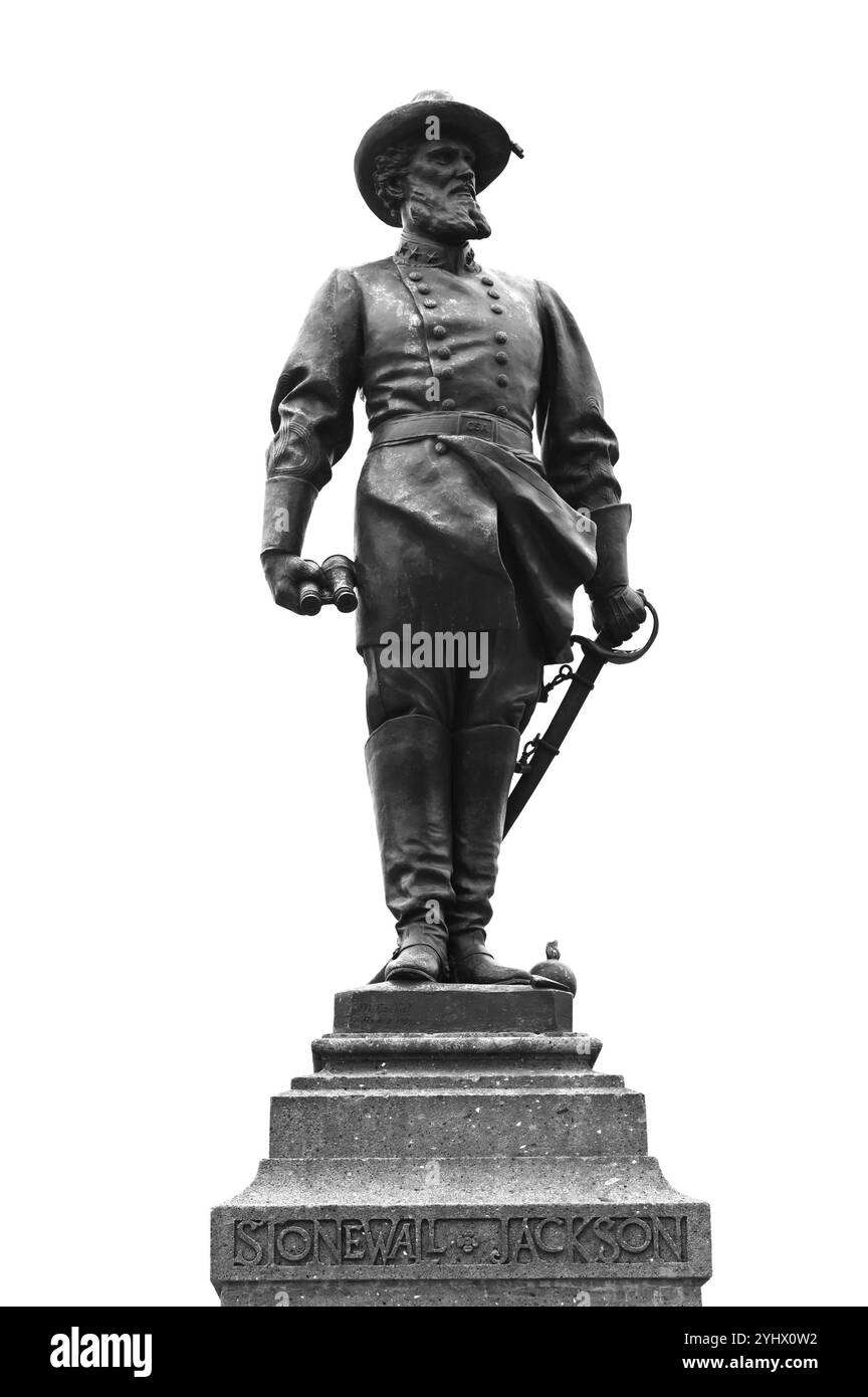 Lieutenant-General Stonewall Jackson statue. A Confederate General from ...
