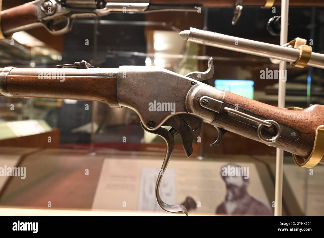 Open Breech block of a Spencer Repeating Rifle from the American Civil ...