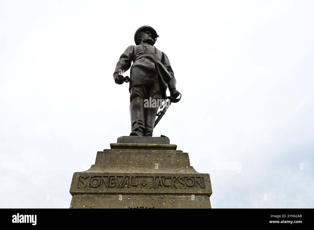 Lieutenant-General Stonewall Jackson statue. A Confederate General from ...