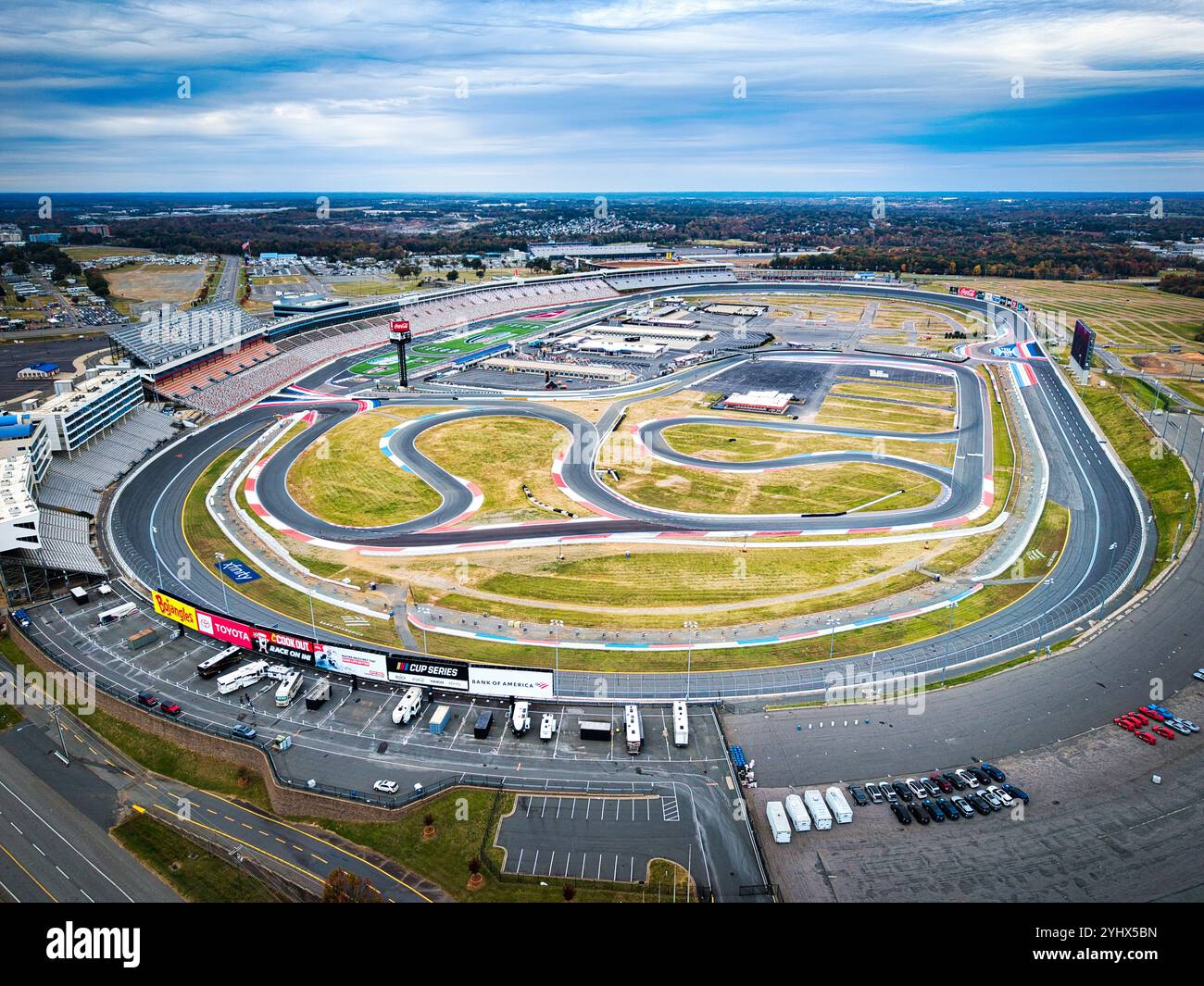 Charlotte Motor Speedway racetrack - Nascar aerial view - CHARLOTTE, NC ...