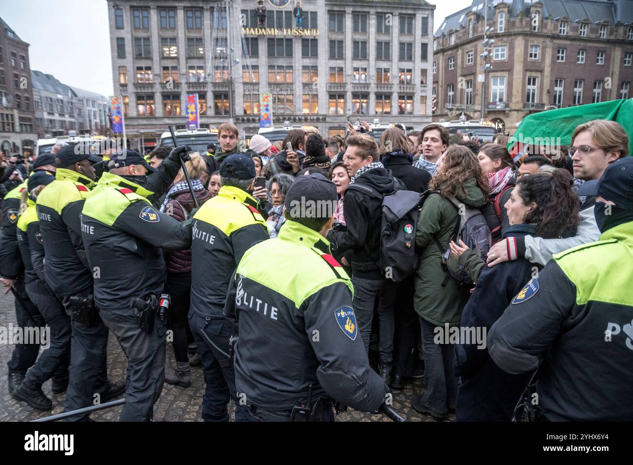 Amsterdam.The Netherlands.10th of november 2024.Illegal pro palestine ...