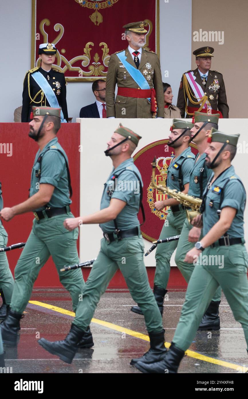 Spanish Royals Attend The National Day Military Parade 2024 Featuring ...