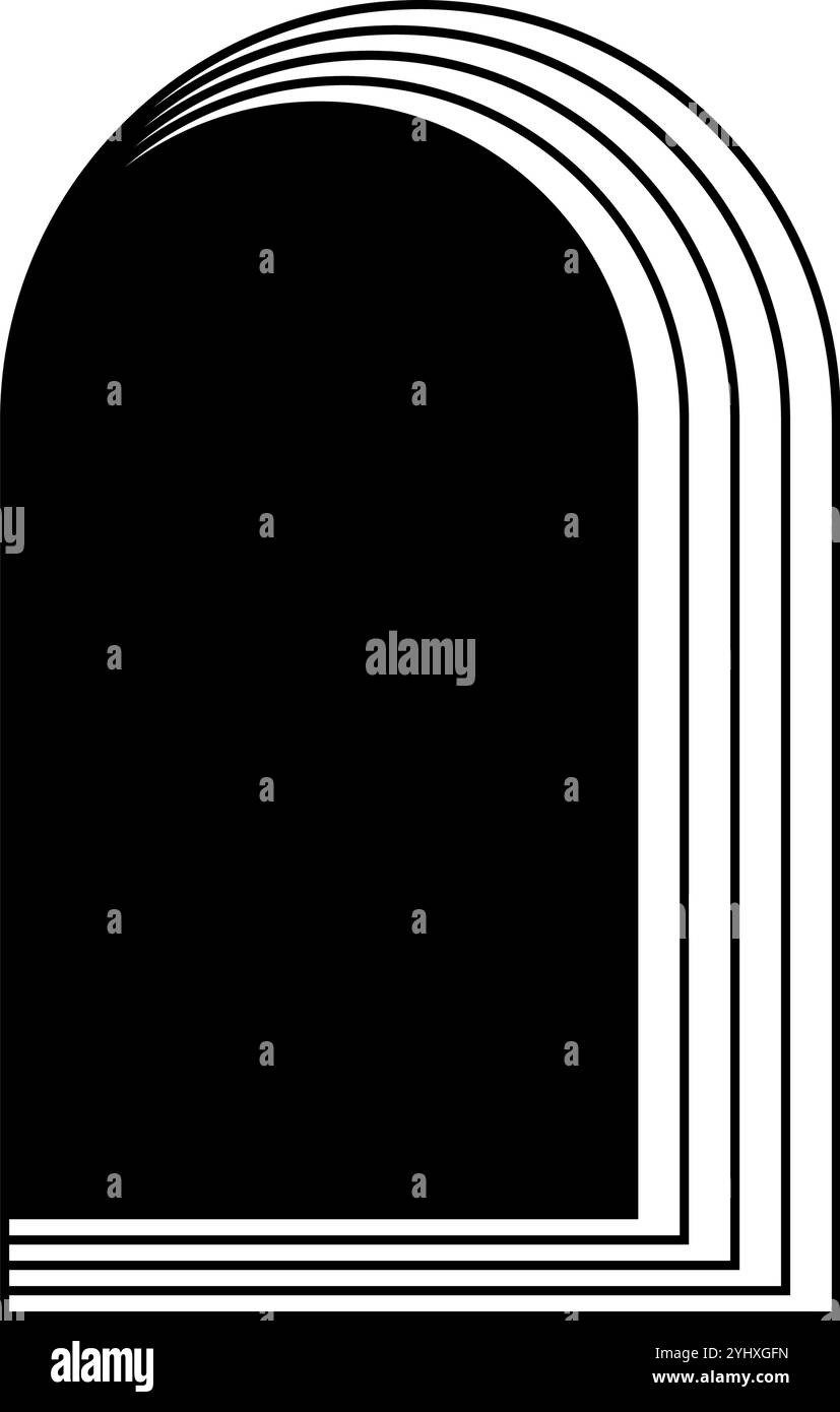 Arch frames Black and White Stock Photos & Images - Alamy