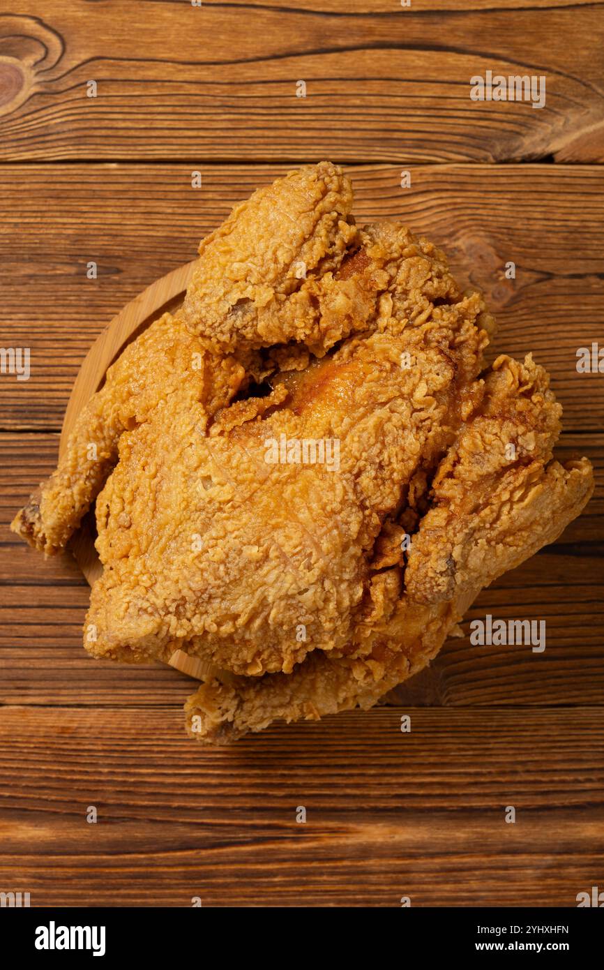 top view deep fried chicken at vertical composition Stock Photo - Alamy