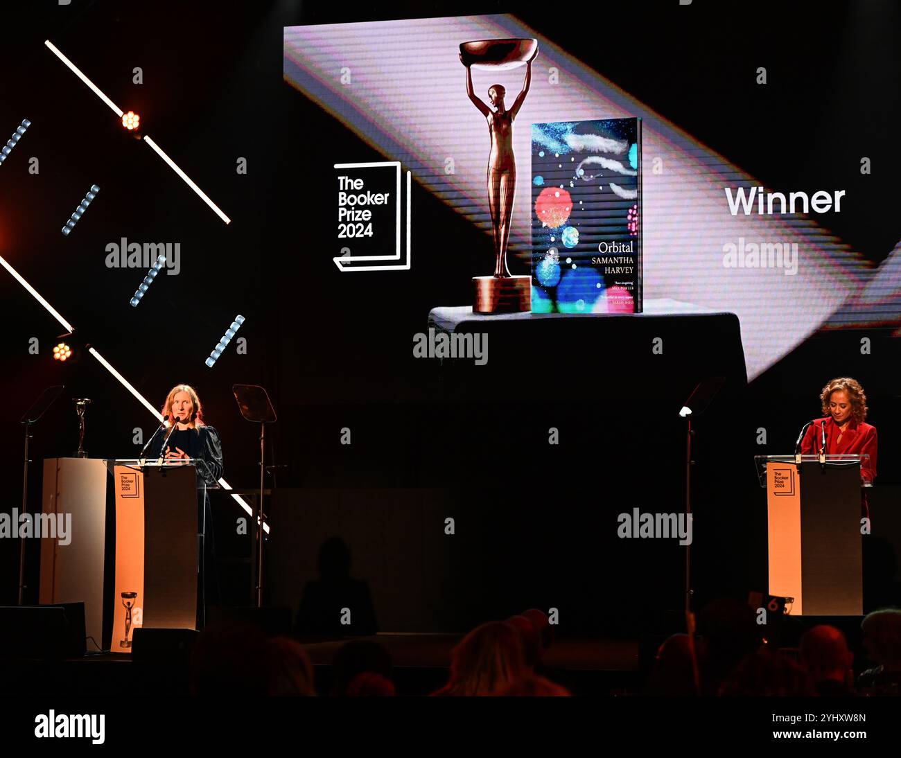 LONDON, UK. 11th Nov, 2024. Orbital By Samantha Harvey is the Winner ...