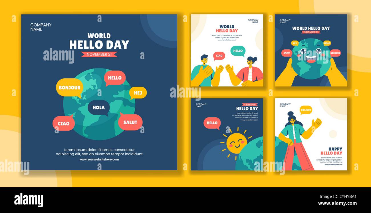 Poster and social medial template design hi-res stock photography and ...