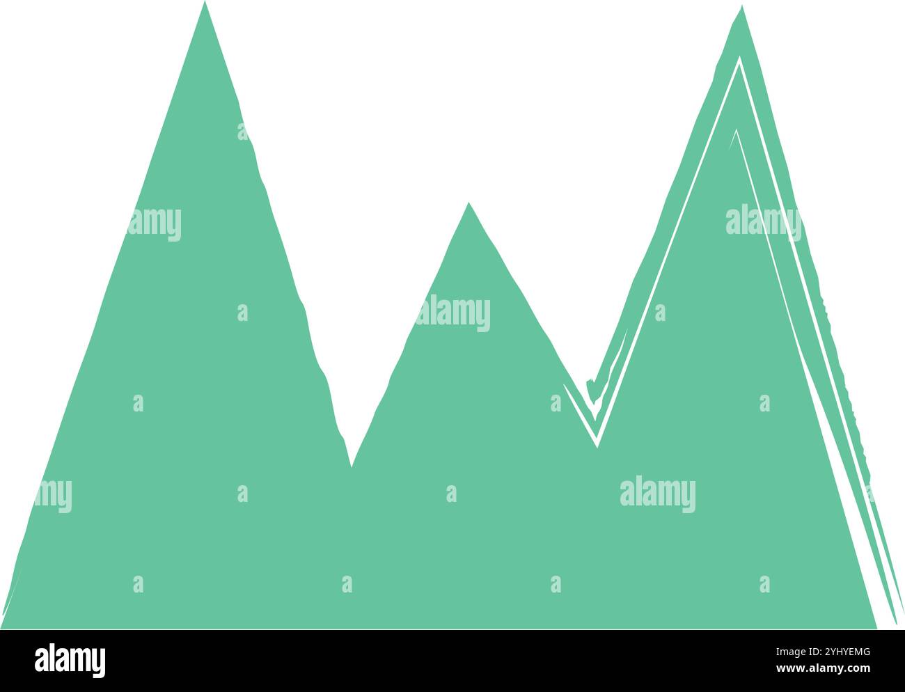 green mountains geometric shape Stock Vector Image & Art - Alamy