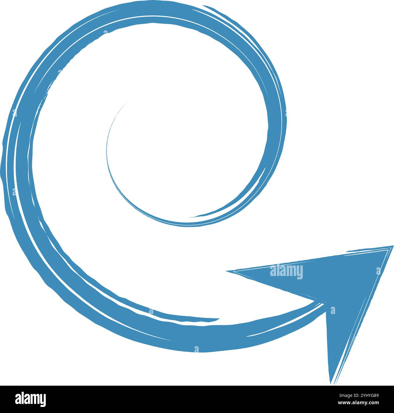 blue curve arrow geometric shape Stock Vector Image & Art - Alamy