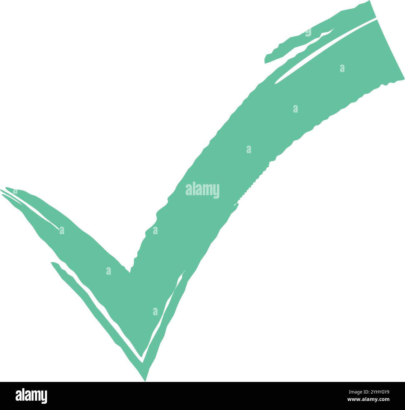 green check mark painted Stock Vector Image & Art - Alamy