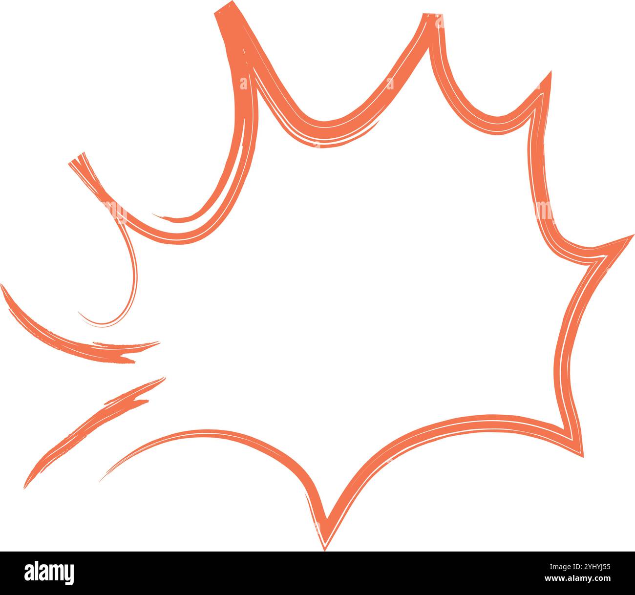 cartoon explosion brush stroke Stock Vector Image & Art - Alamy