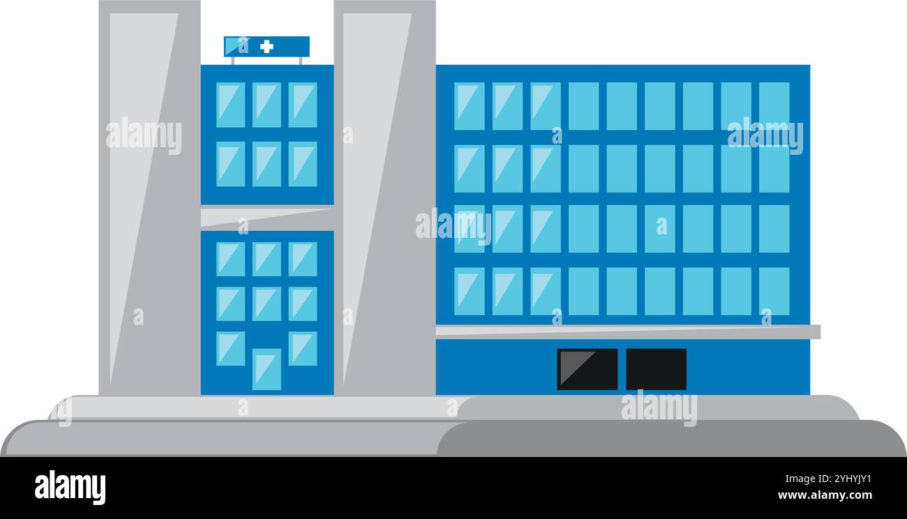 hospital building urban infrastructure Stock Vector Image & Art - Alamy