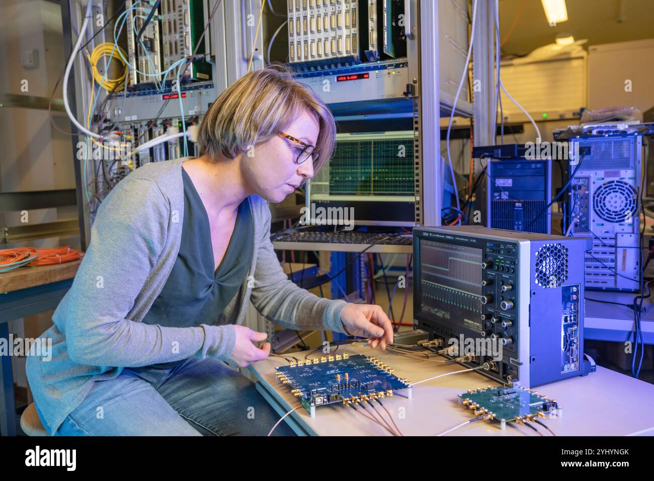 Physicist Sabrina Perrella upgrading the L1 trigger system for the ...