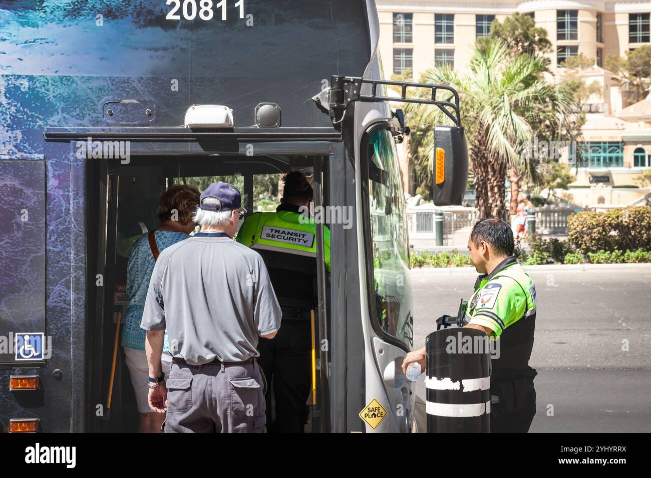 LAS VEGAS, AUGUST 21, 2024: transit security officer from RTC Transit ...