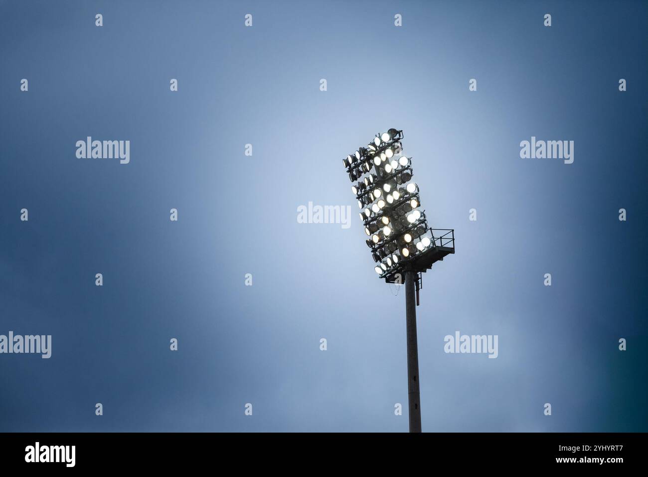 Stadium floodlights, also known as reflectors or projectors, are ...