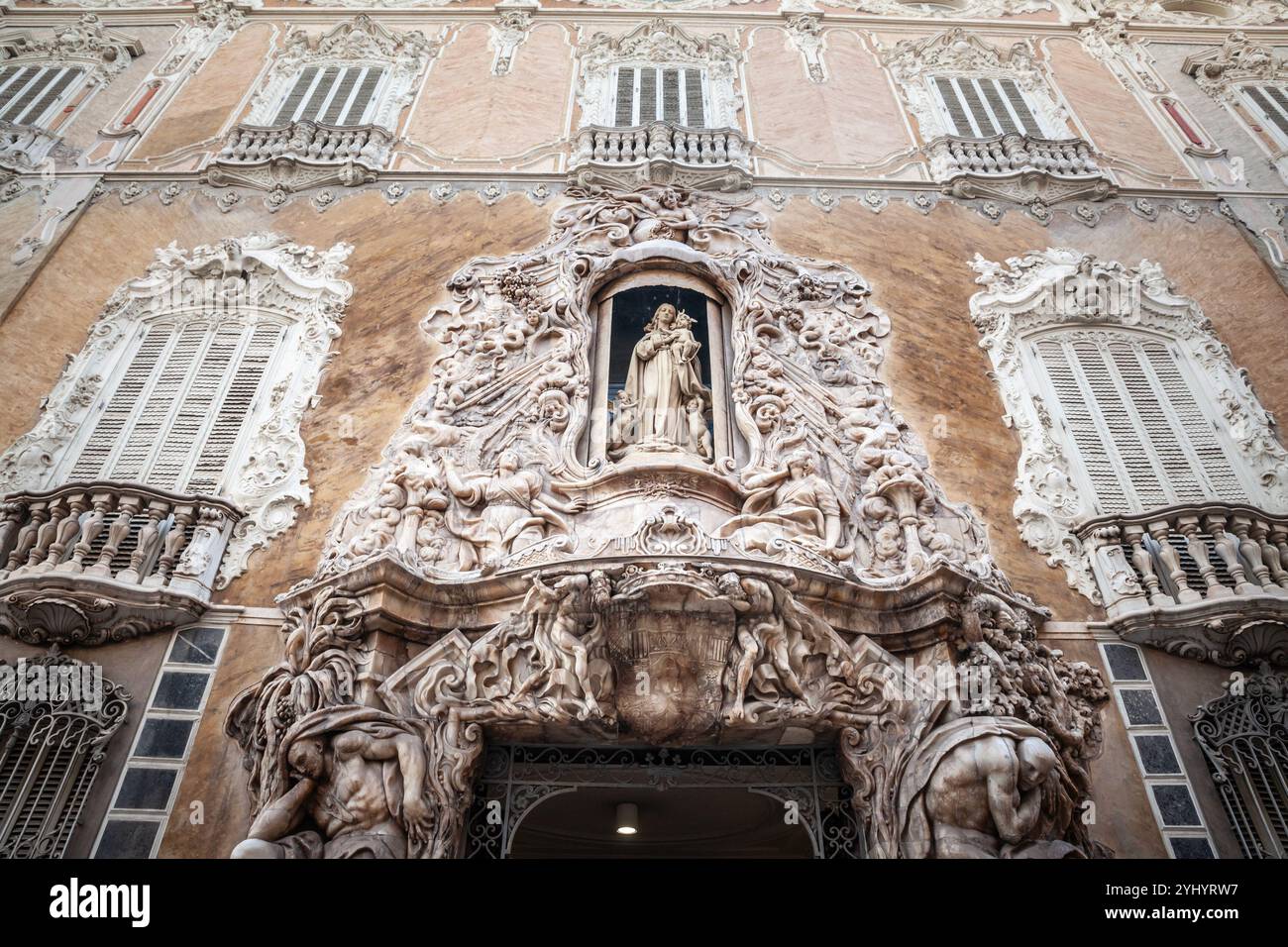 Palacio del Marques de Dos Aguas in Valencia, Spain with its Rococo ...