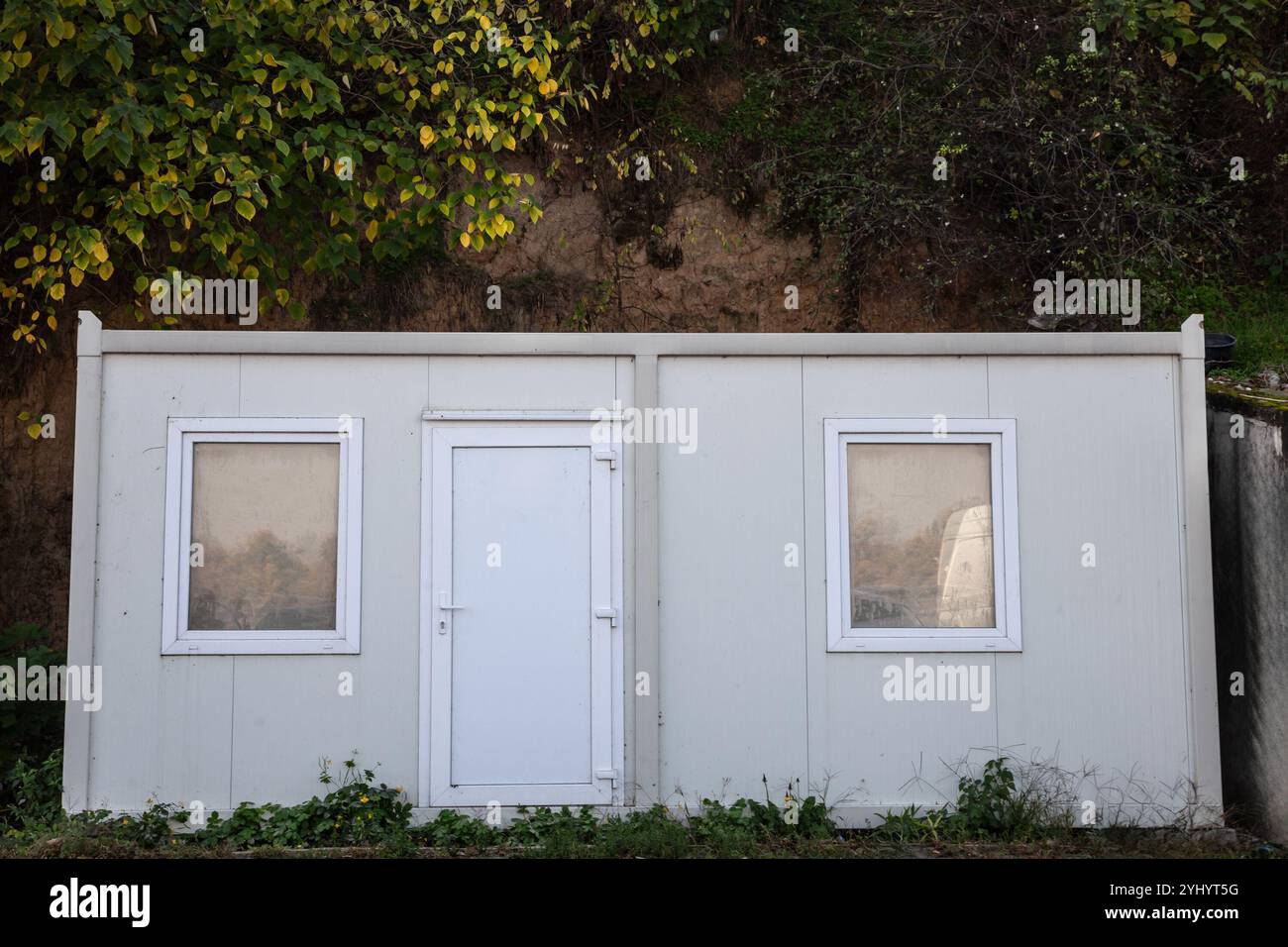 A prefabricated portable structure, commonly known as a modular or ...