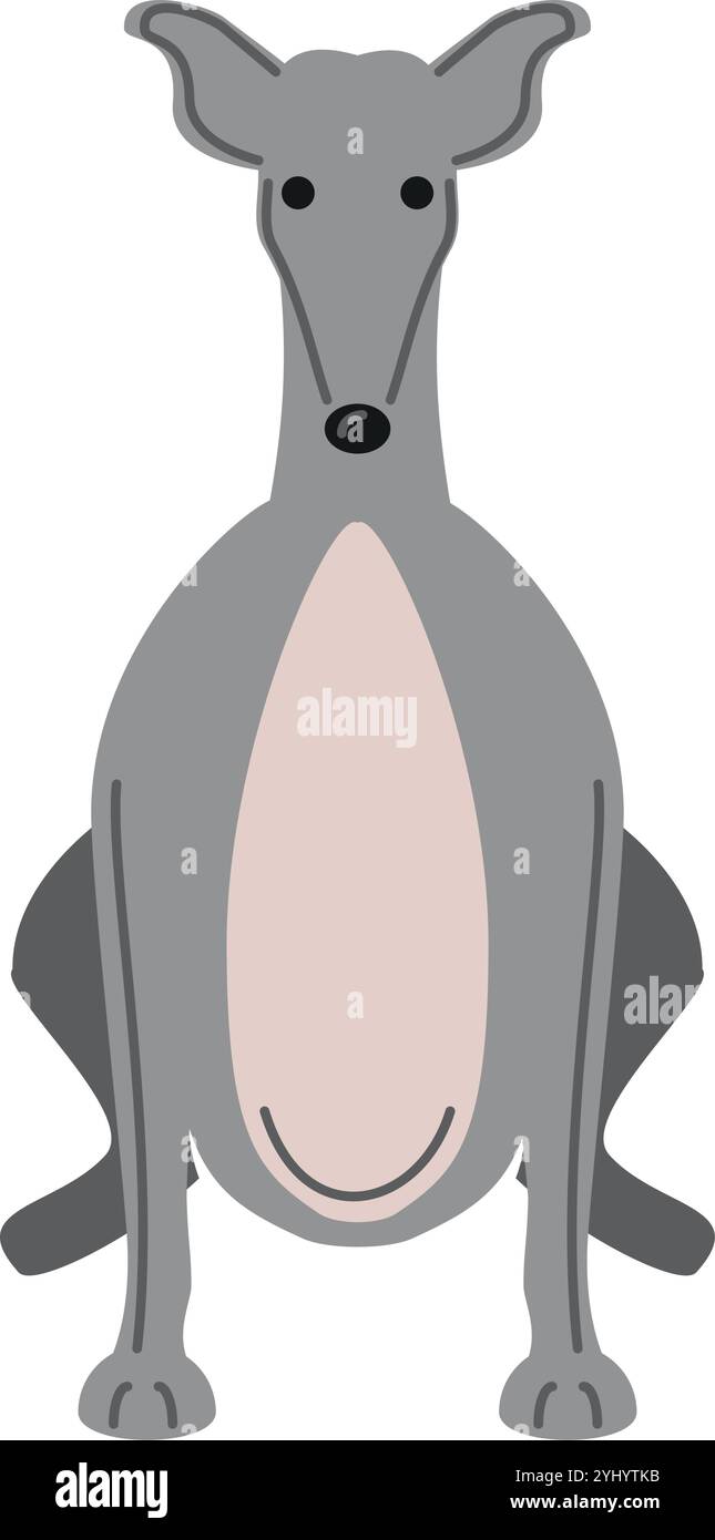 greyhound dog front view Stock Vector Image & Art - Alamy