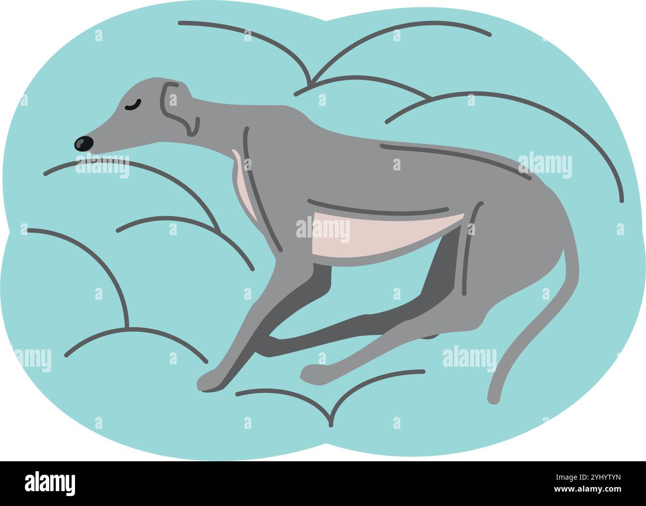 sleeping greyhound dog icon Stock Vector Image & Art - Alamy