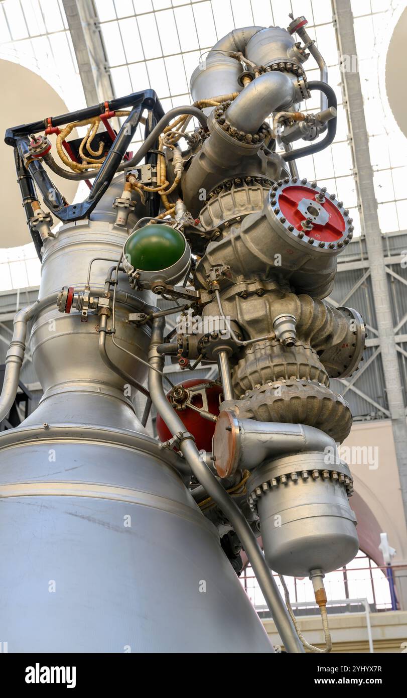 Actual sample of liquid-propellant rocket second-stage engine made in ...