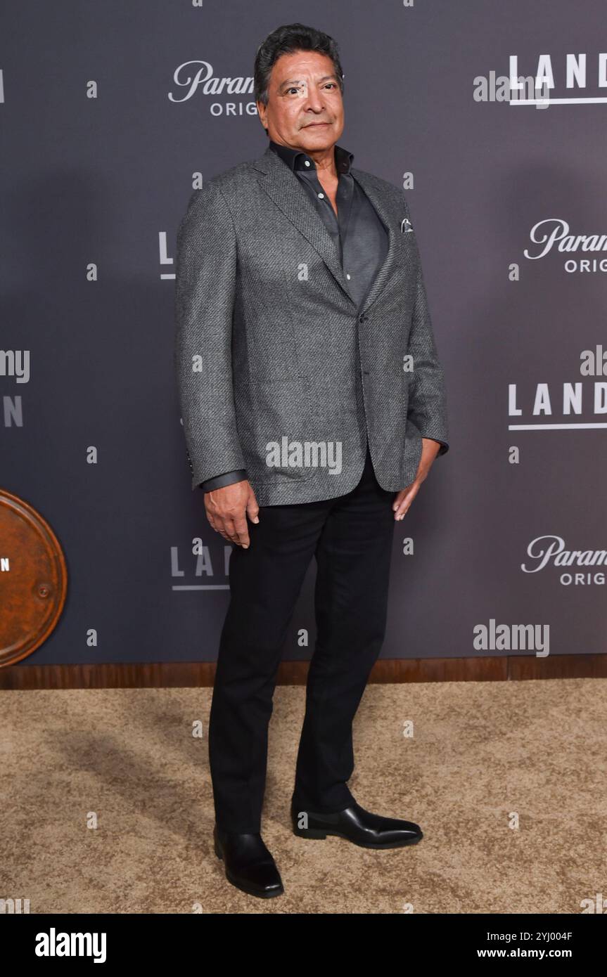 Gil Birmingham arrives at the premiere of "Landman" on Tuesday, Nov. 12 ...