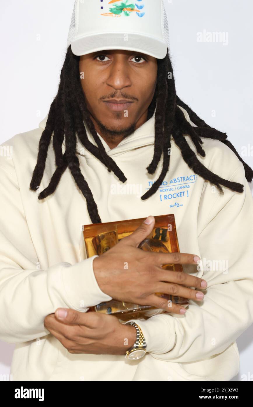 Los Angeles, California, USA. 9th November, 2024. Artist Chris Rocket ...