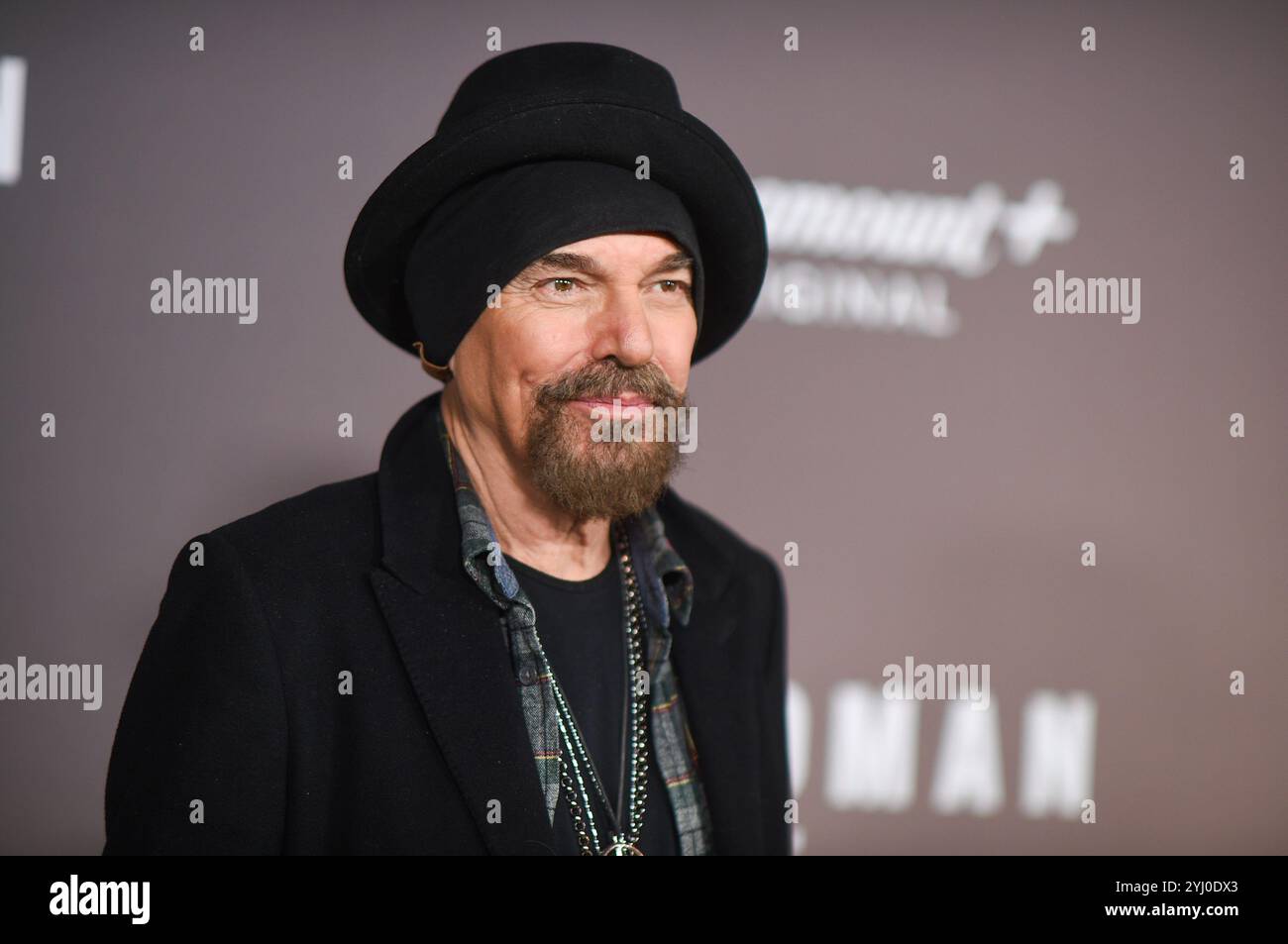Billy Bob Thornton arrives at the premiere of "Landman" on Tuesday, Nov ...