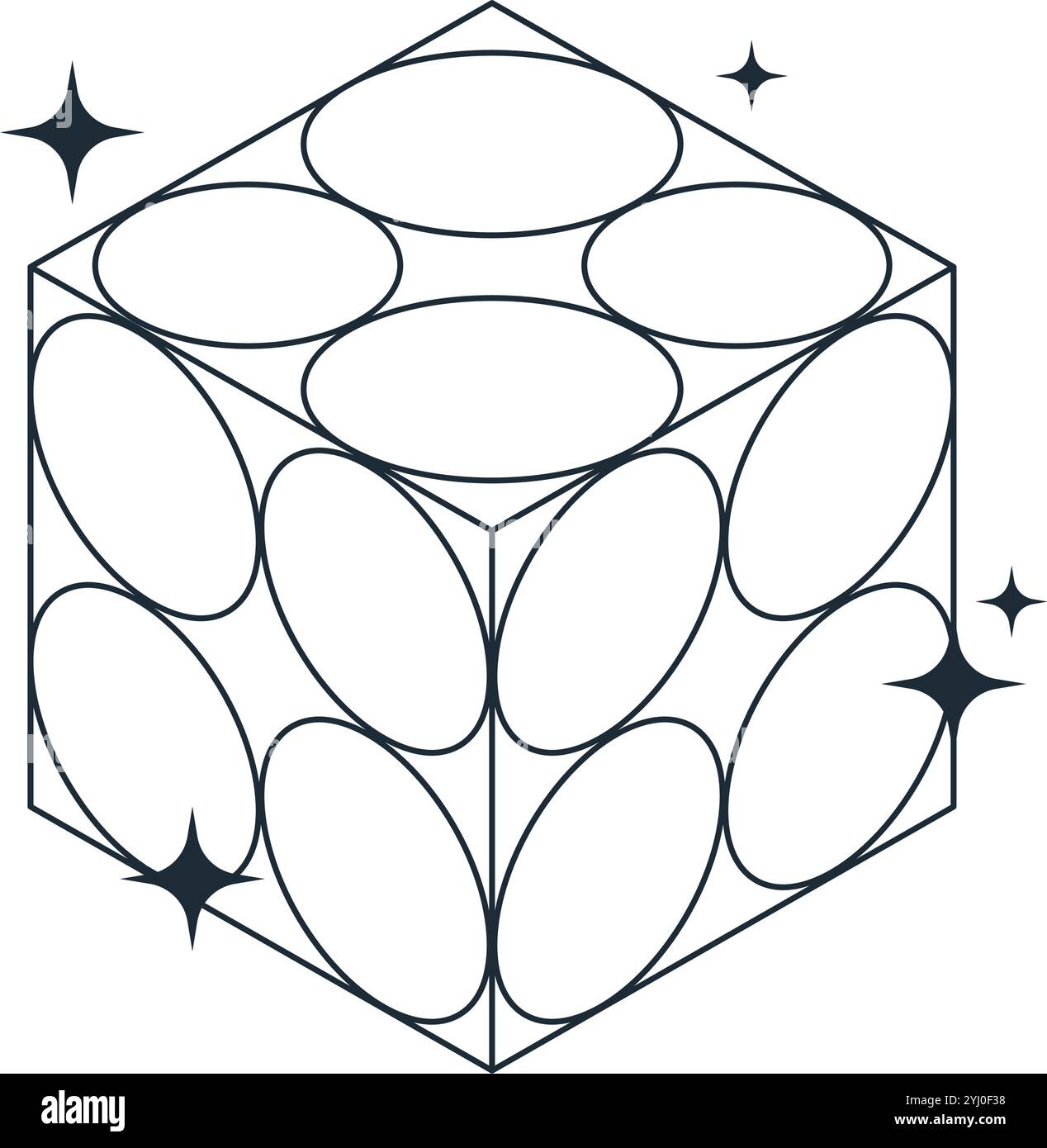 square with circles geometric shape Stock Vector Image & Art - Alamy