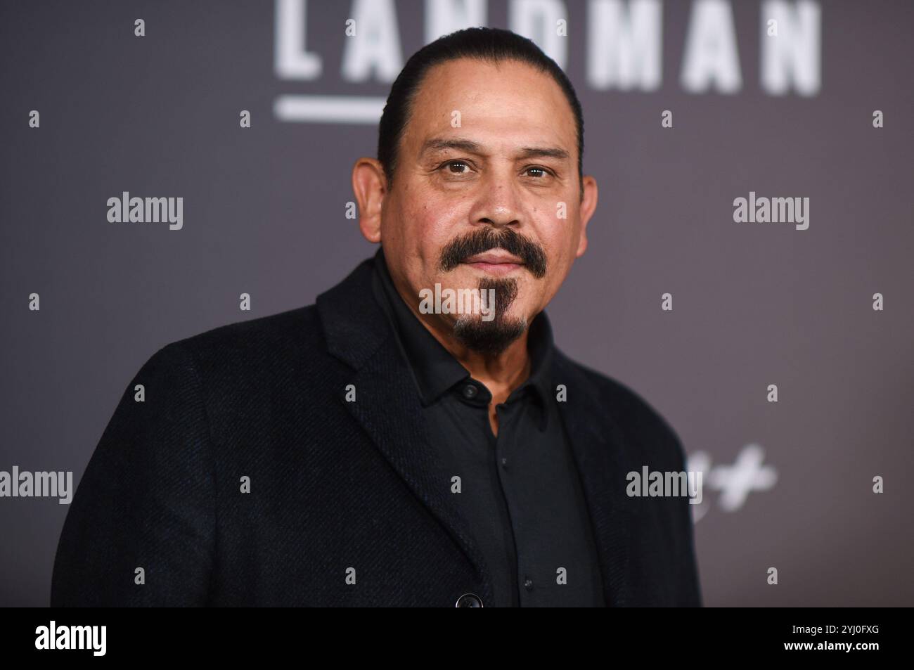 Emilio Rivera arrives at the premiere of "Landman" on Tuesday, Nov. 12 ...