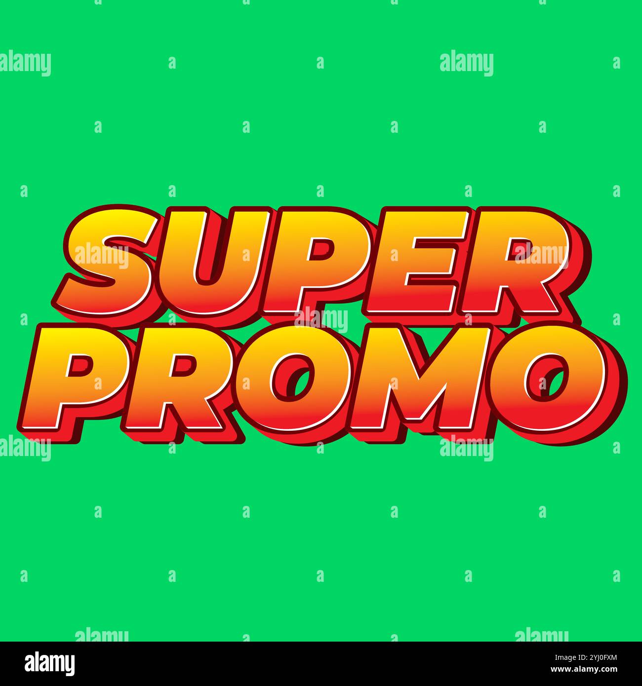 Super promo editable text effect with 3d vector design hi-res stock ...
