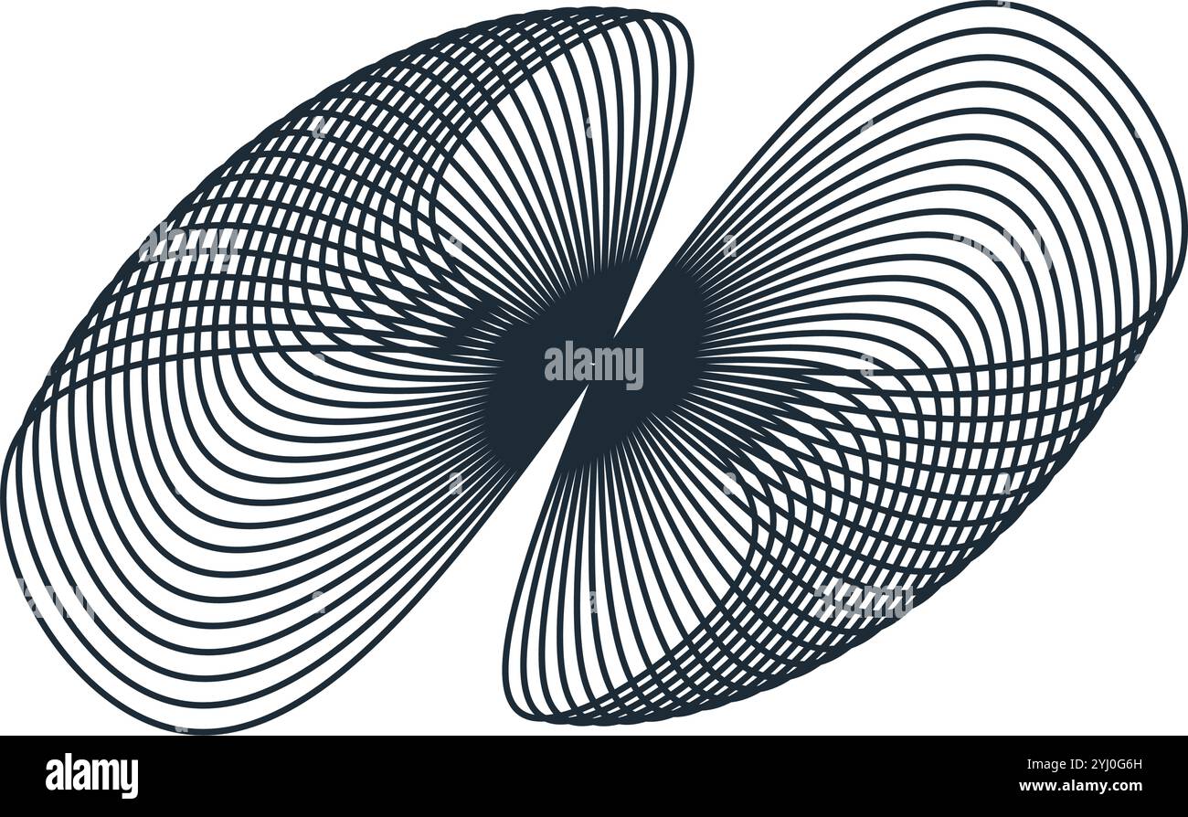 geometric shape twisted figure Stock Vector Image & Art - Alamy